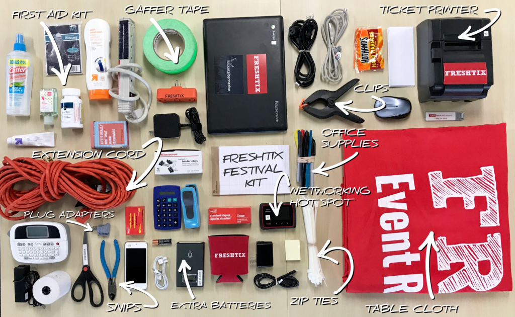Create An Event Organizer Survival Kit. Here's what to bring